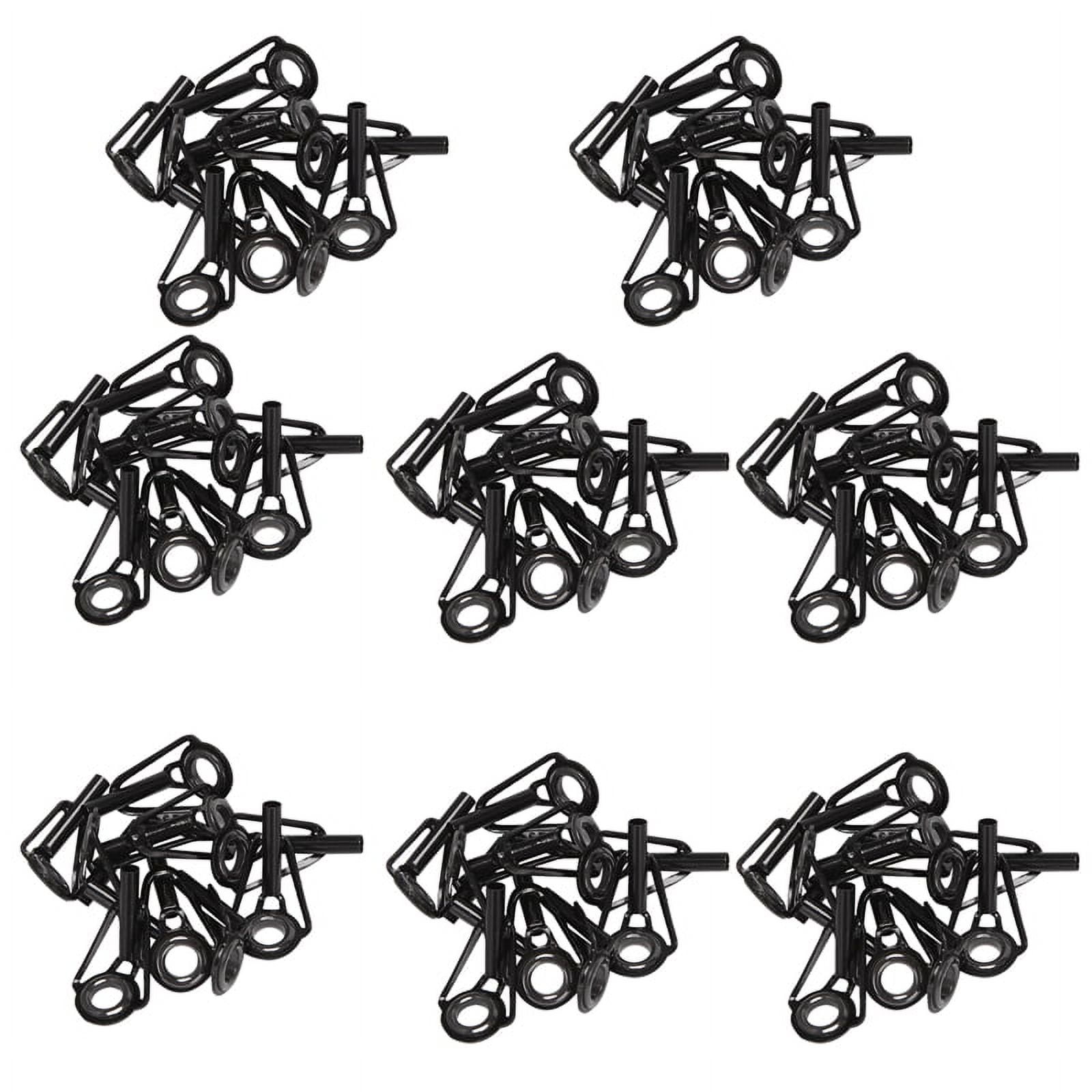 80 Pcs Fishing Rod Tip Repair Kit Stainless Steel Ceramic Ring Guide ...