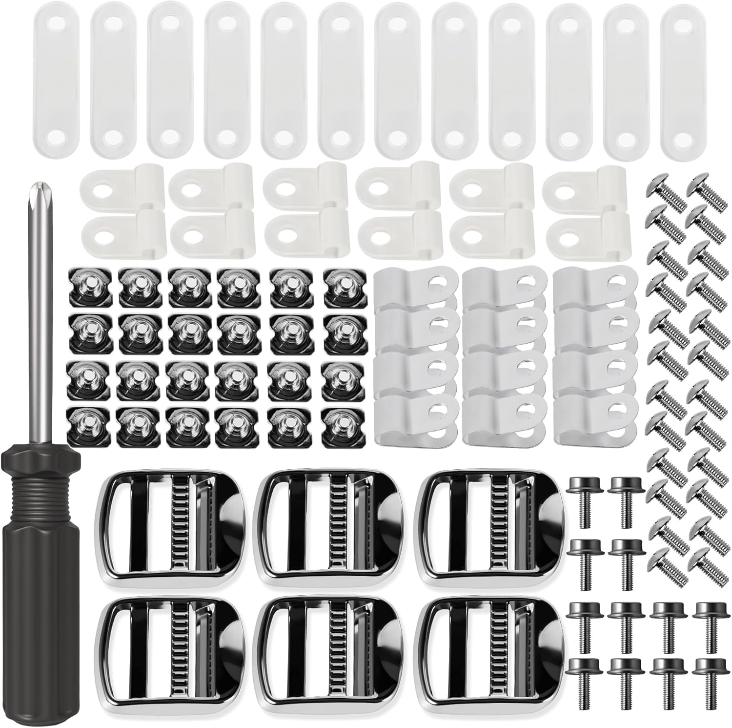80 Pcs Football Helmet Repair Kit, Hockey Helmet Hardware Kit with Chin ...