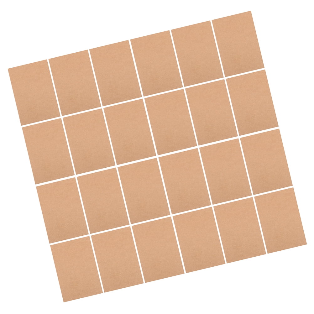 TABLZONE DIY Graffiti Cards Brown Paper 80Pack Rectangular Classic ...