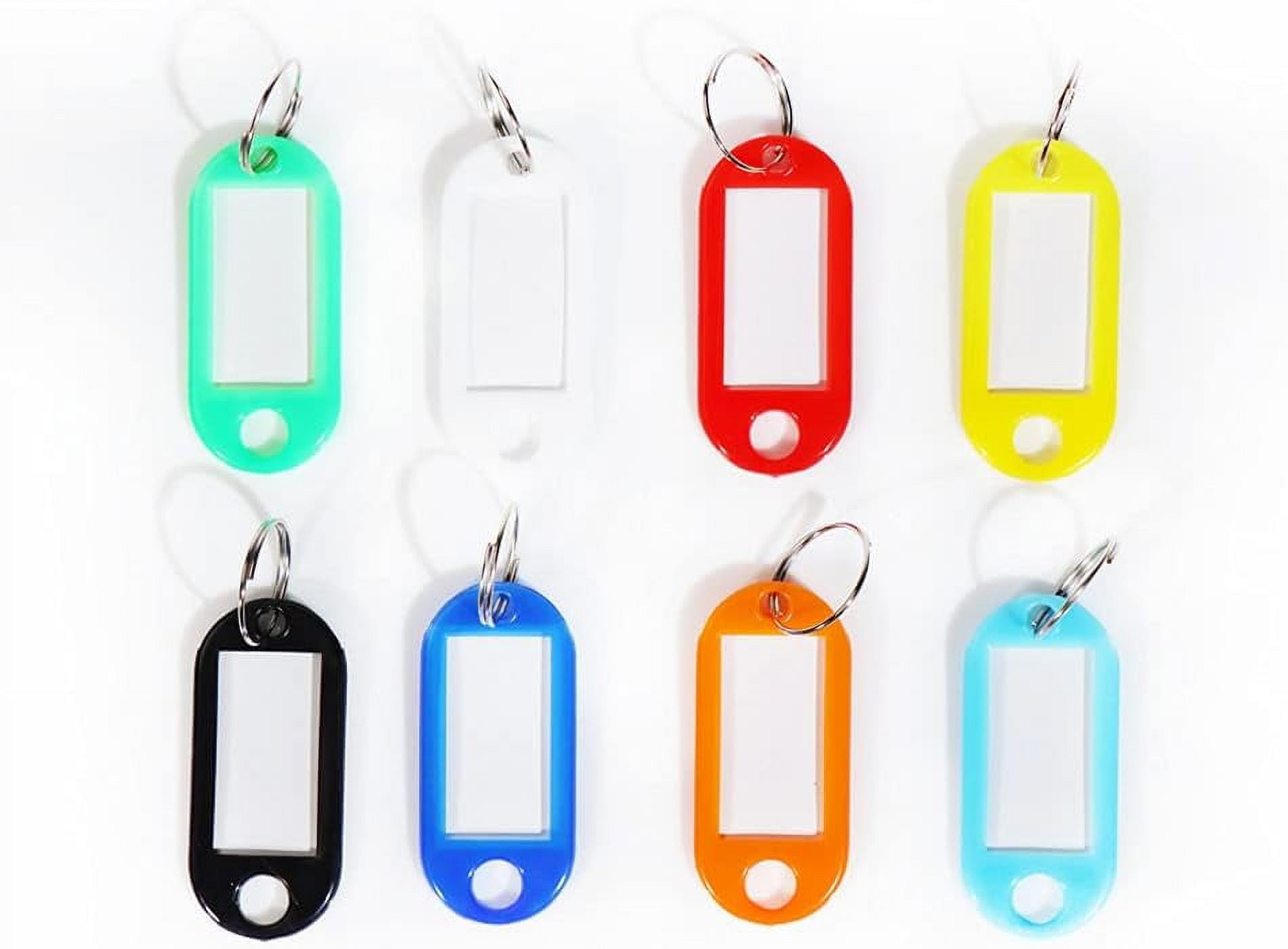 80 Pcs Key Tags,Key Fobs Labels with Split Ring,Key Fobs ID Tags for ...