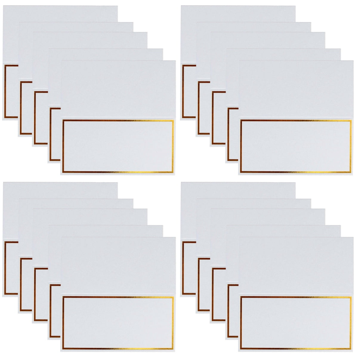 80 Pcs Labels Business Cards Table Name Card Place Name Card White ...
