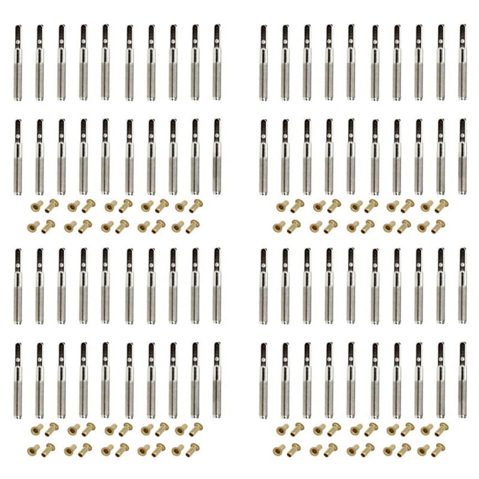 80 Pcs Lyre Harp Tuning Pin Nails with 80 Pcs Rivets Set for Lyre Harp ...