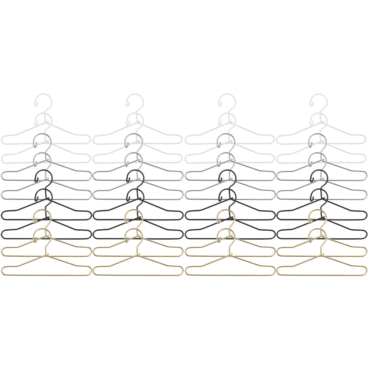 80 Pcs Mini Hanger Coat Hangers Doll Outfit Hangers Doll House Hangers ...