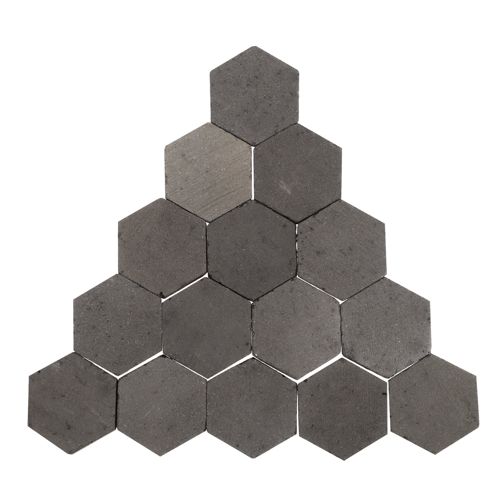 MOKKHNB Hexagonal Miniature Fairy Garden Bricks Grey Clay 80Pcs for ...