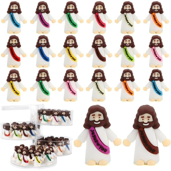 80 Pcs Mini Jesus, Little Jesus Figures to Hide Tiny Figurines in Bulk ...