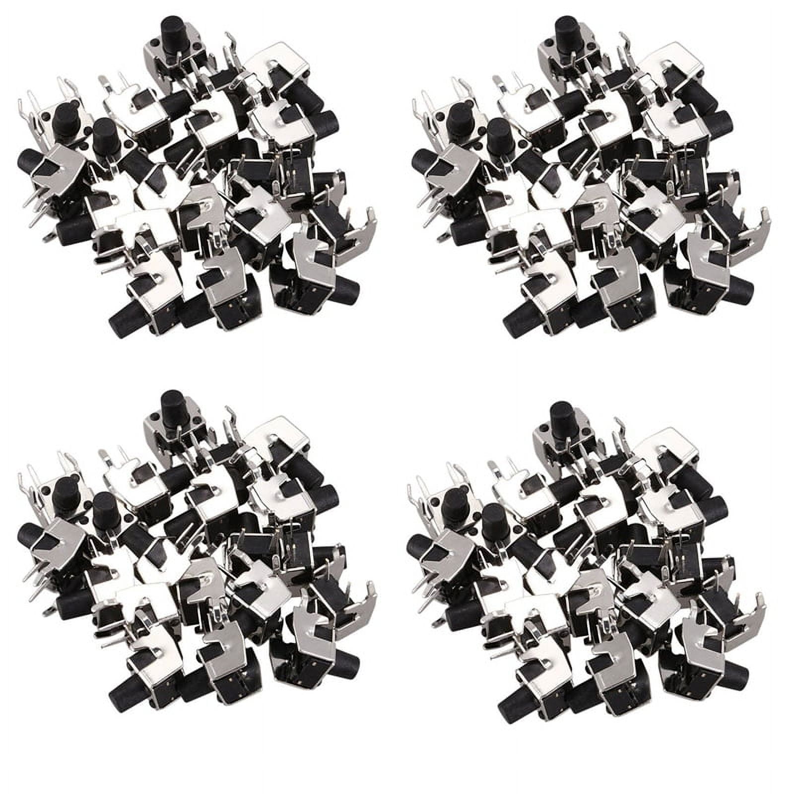 80 Pcs Momentary Right Angle Tactile Tact Push Button Switch 6 x 6mm x ...