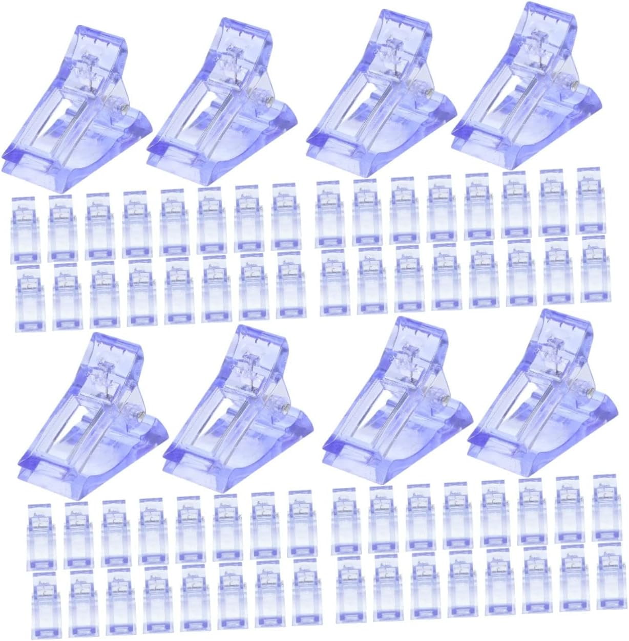 80 Pcs Nail Art Nail Art Tool Plastic Clips Nail Tool Quick Building ...