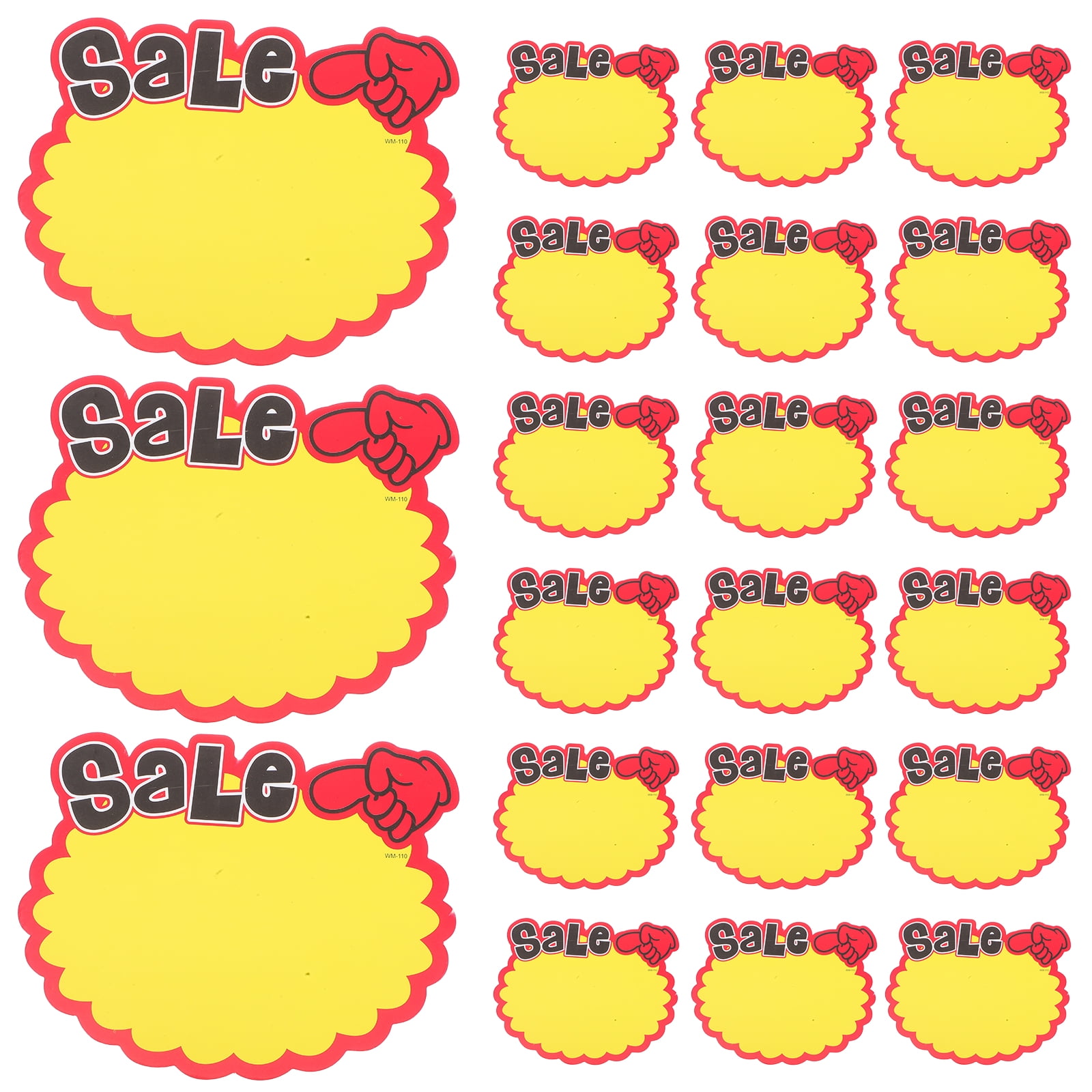 80 Pcs Product Logo Commodity Price Tag 18.00X14.00X0.05CM - Walmart.com