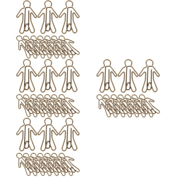 80 Pcs Small Paper Clip Ornaments File Document Clips Mini Paperclips ...