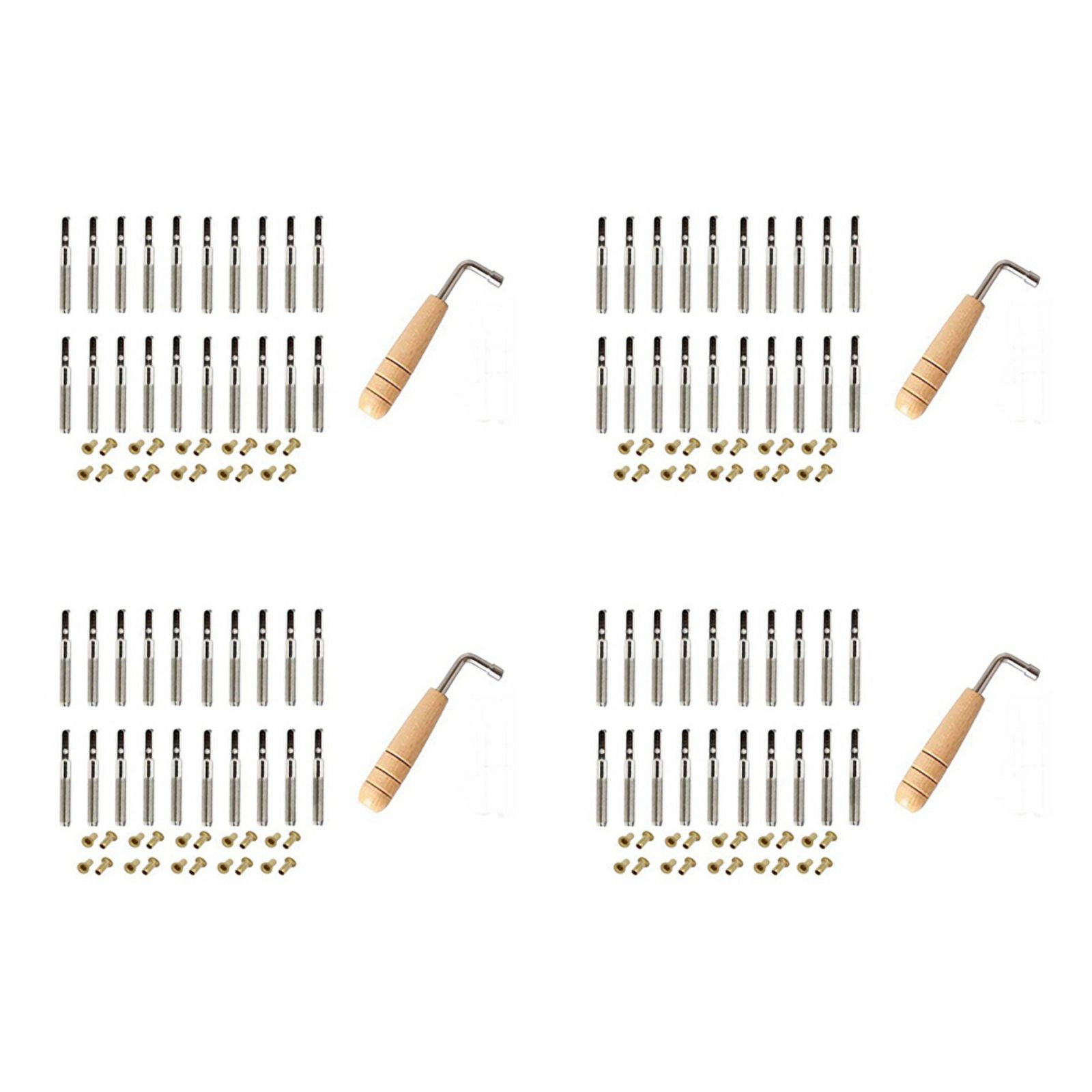 80 Pcs Tuning Pin Nails and 80Pcs Rivets,with L-Shape Tuning Wrench,for ...