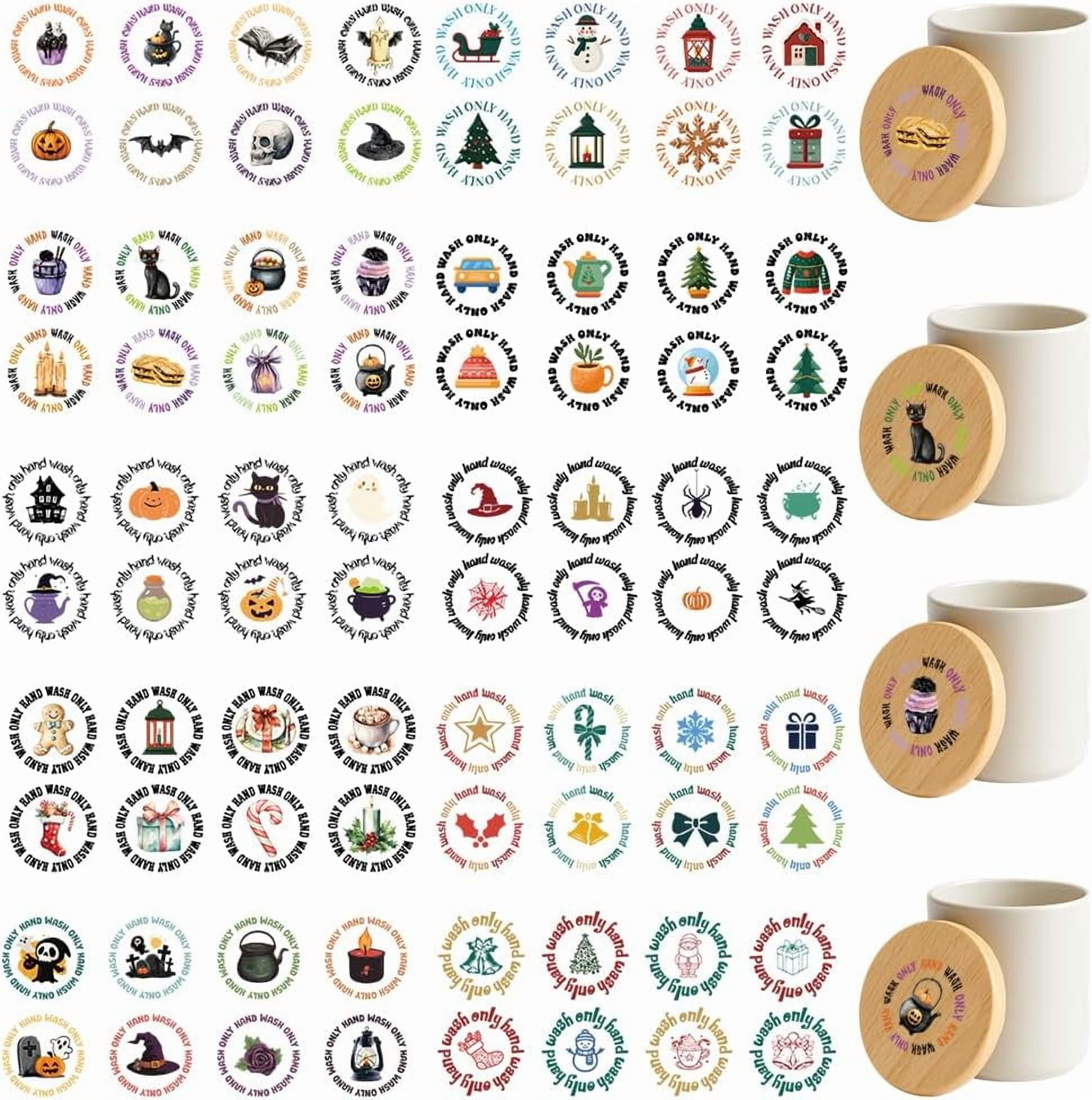 80 Pcs UV DTF Cup Wraps Christmas Elements UV DTF Rub on Transfer ...