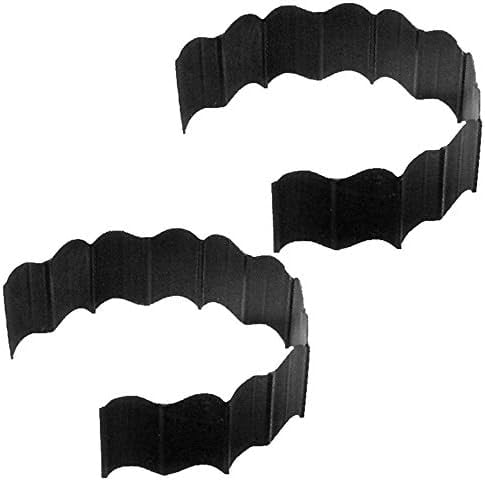 80 Piece 6" Interlocking No Border Landscape Edging, Durable Black ...