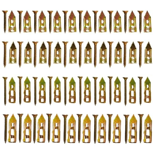 80-Piece Self-Drilling Anchors Kit – 2025 Upgraded Heavy-Duty Metal ...