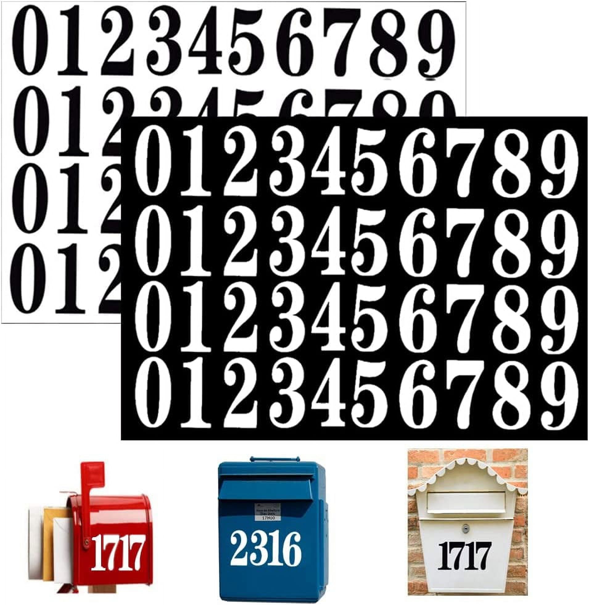 Permanent Adhesive Vinyl Letters & Numbers 2" 167/Pkg-White - Walmart.com