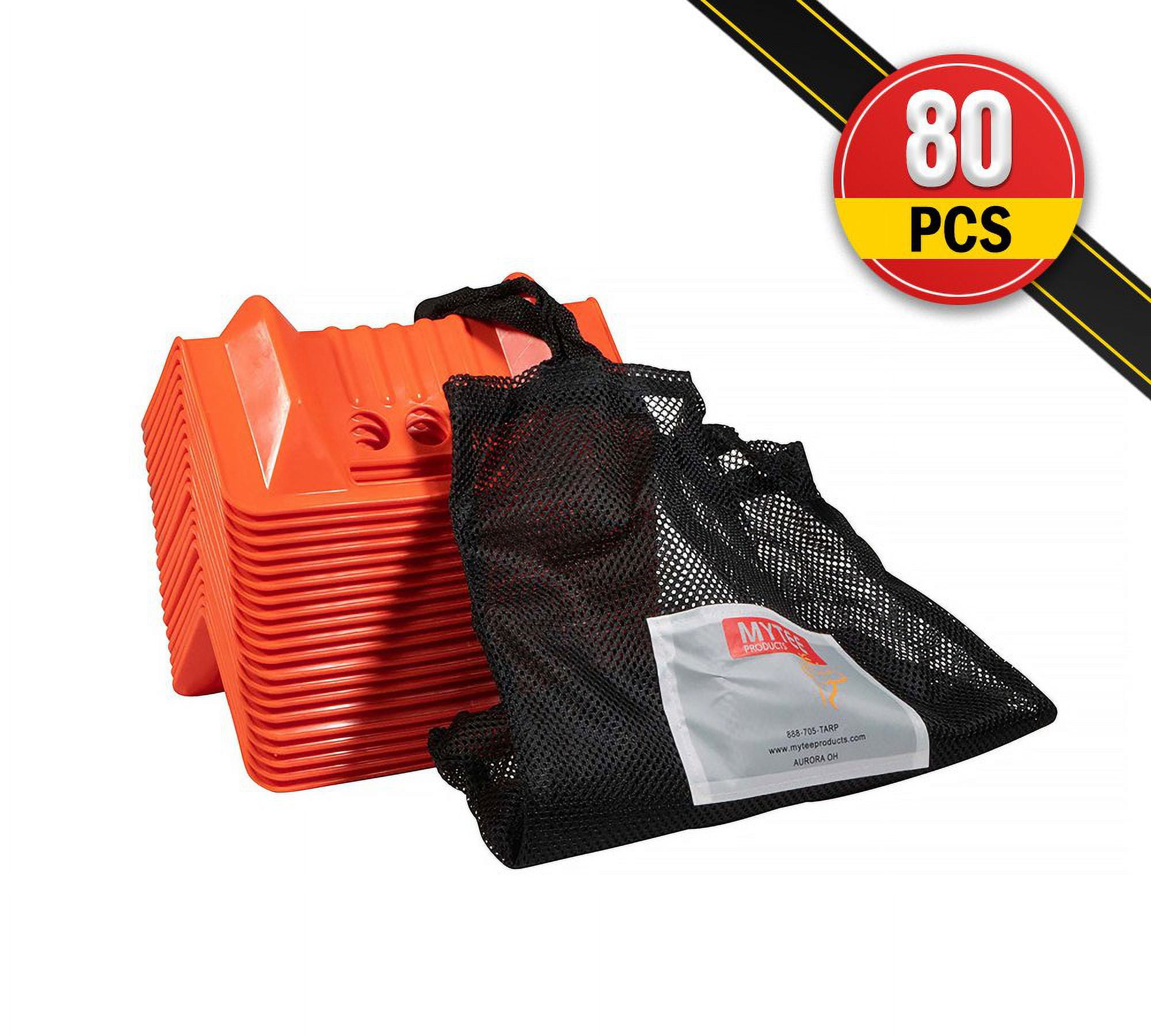 (80 Pieces) 4"x10" Orange Corner Protector V Shaped Flatbed Edge Guards ...