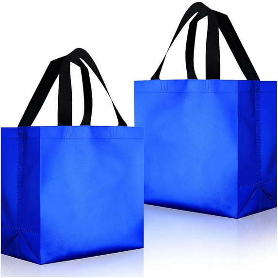 80 Pieces Gift Bags Set Glossy Reusable Tote with Handles Grocery Bags ...