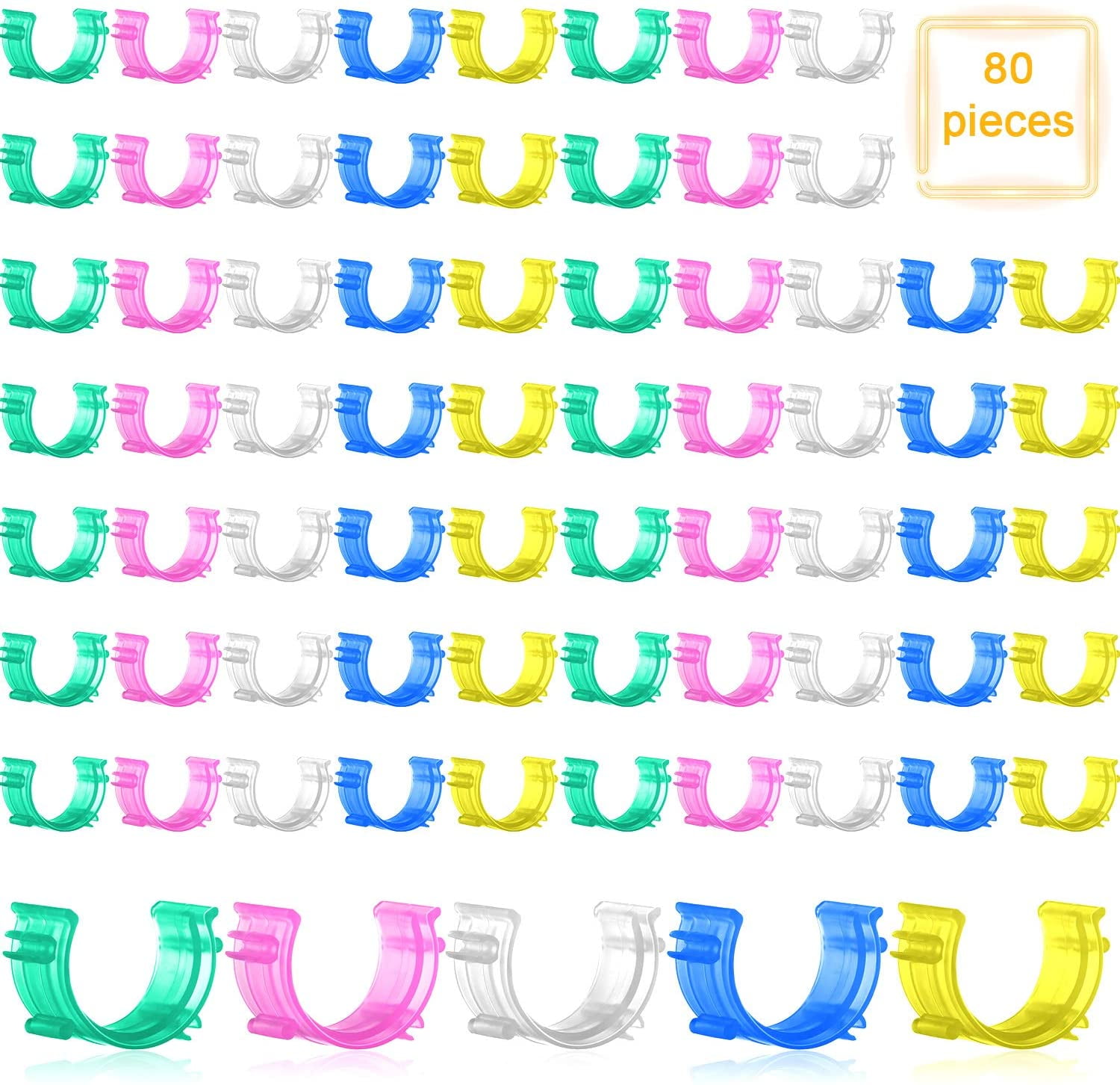 80 Pieces Sewing Bobbin Clips Bobbin Holder Clips Bobbin Holder Clamps ...