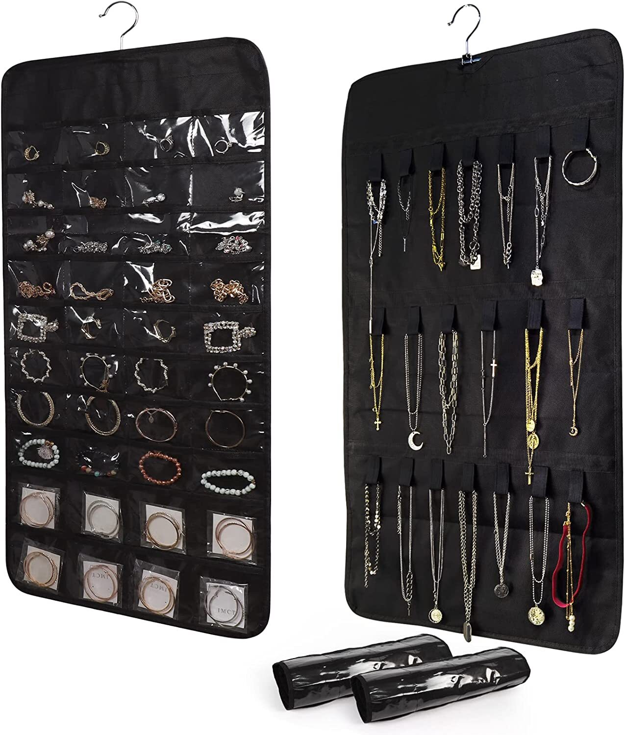 INTSUPERMAI Hanging Jewelry Organizer Earring Display Pouch Accessories ...