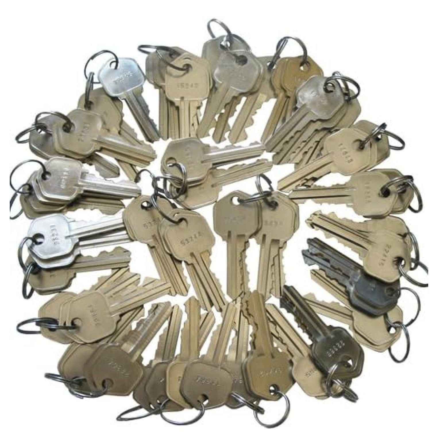 80 Precut Kw1 5 Pin Keys - Compatible Key Blanks - 16 Sets of 5 Keys ...