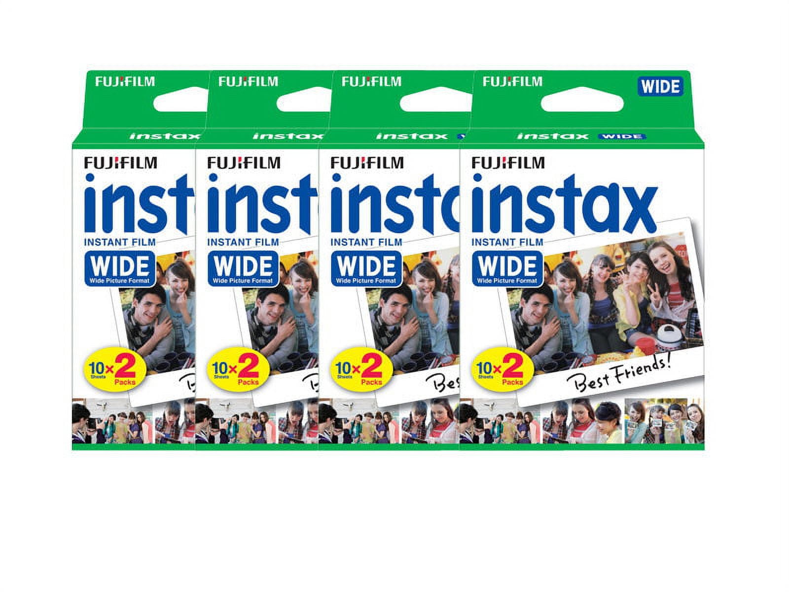 80 Prints Fuji Fujifilm Instant Wide Film for Instax 200, 210, 300 ...