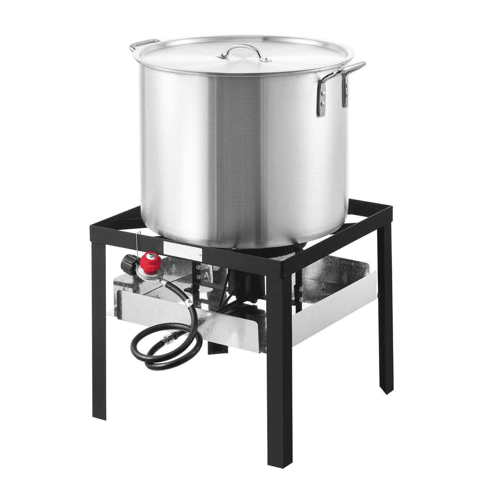 80 Qt Seafood Boiler Kit with Burner & Strainer - Outdoor Crawfish Boil ...