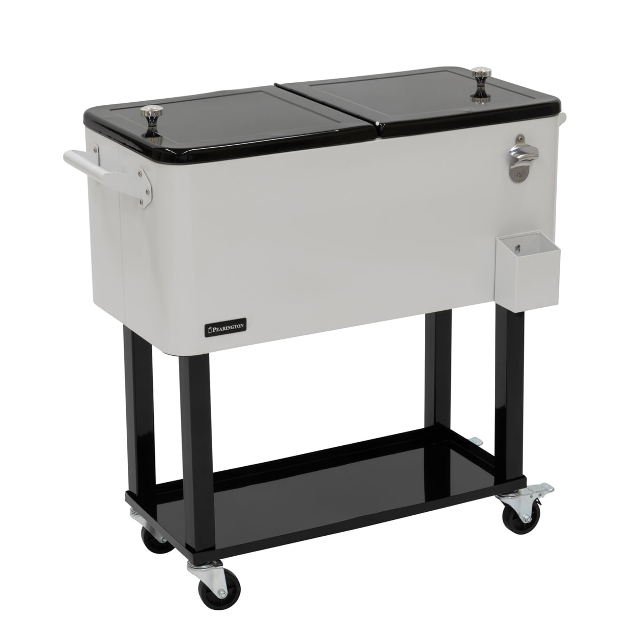 Pearington 80 Qt. Large Rolling Ice Chest Cooler with Locking Wheels ...