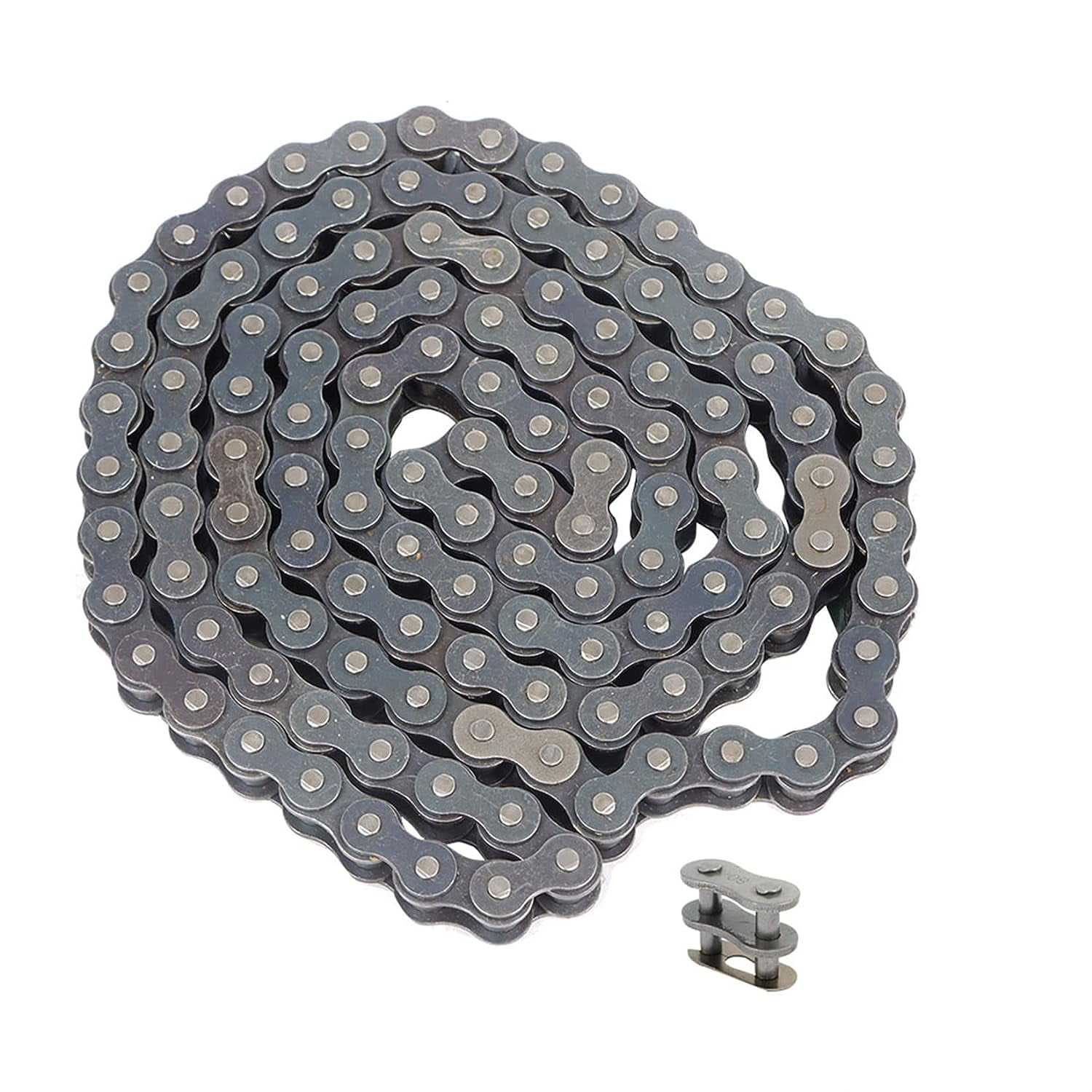 80 Roller Chain 10 Feet with 1 Free Connecting Links, 120 Links, Carbon ...