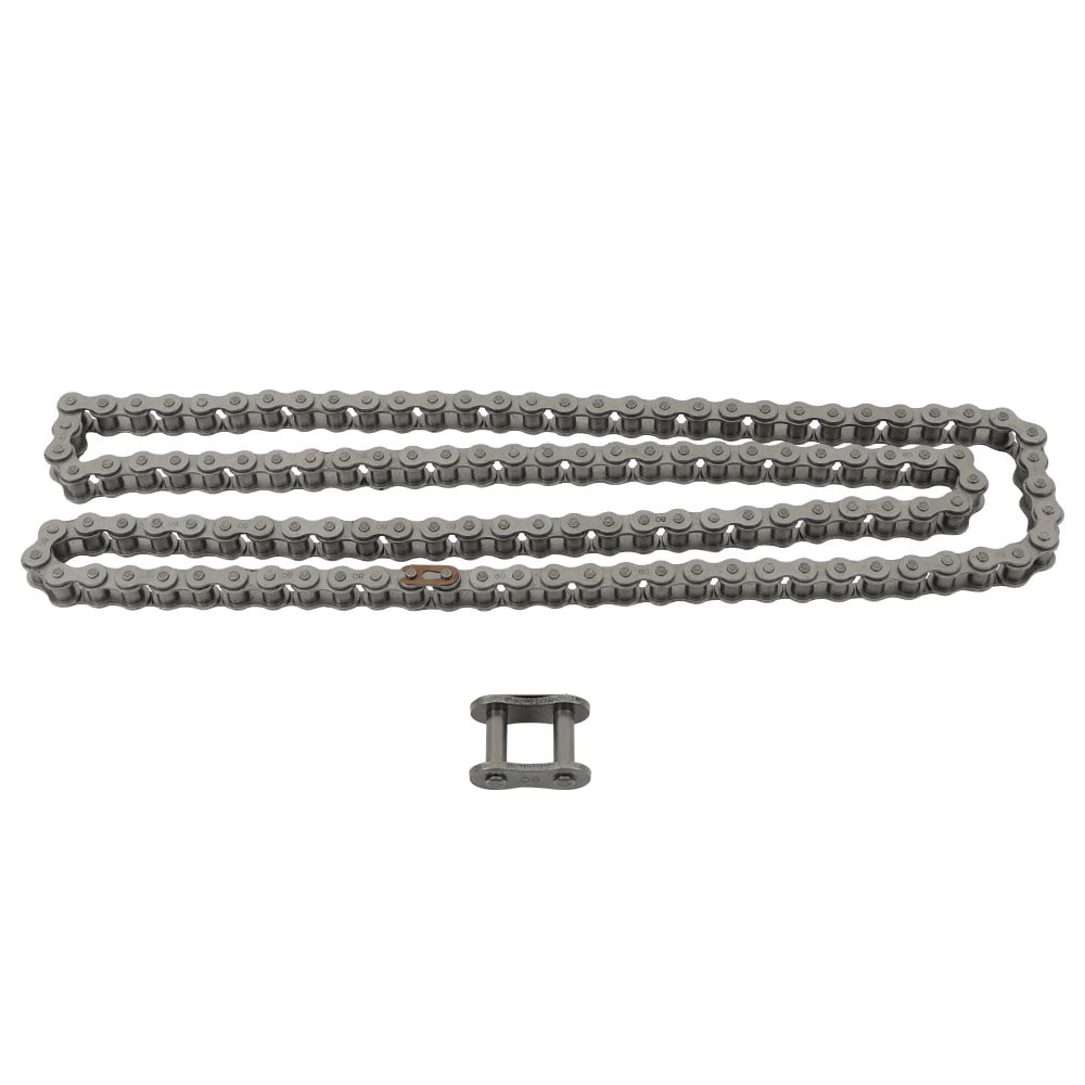 80 Roller Chain 10 Feet with 1 Free Connecting Links, 120 Links, Carbon ...