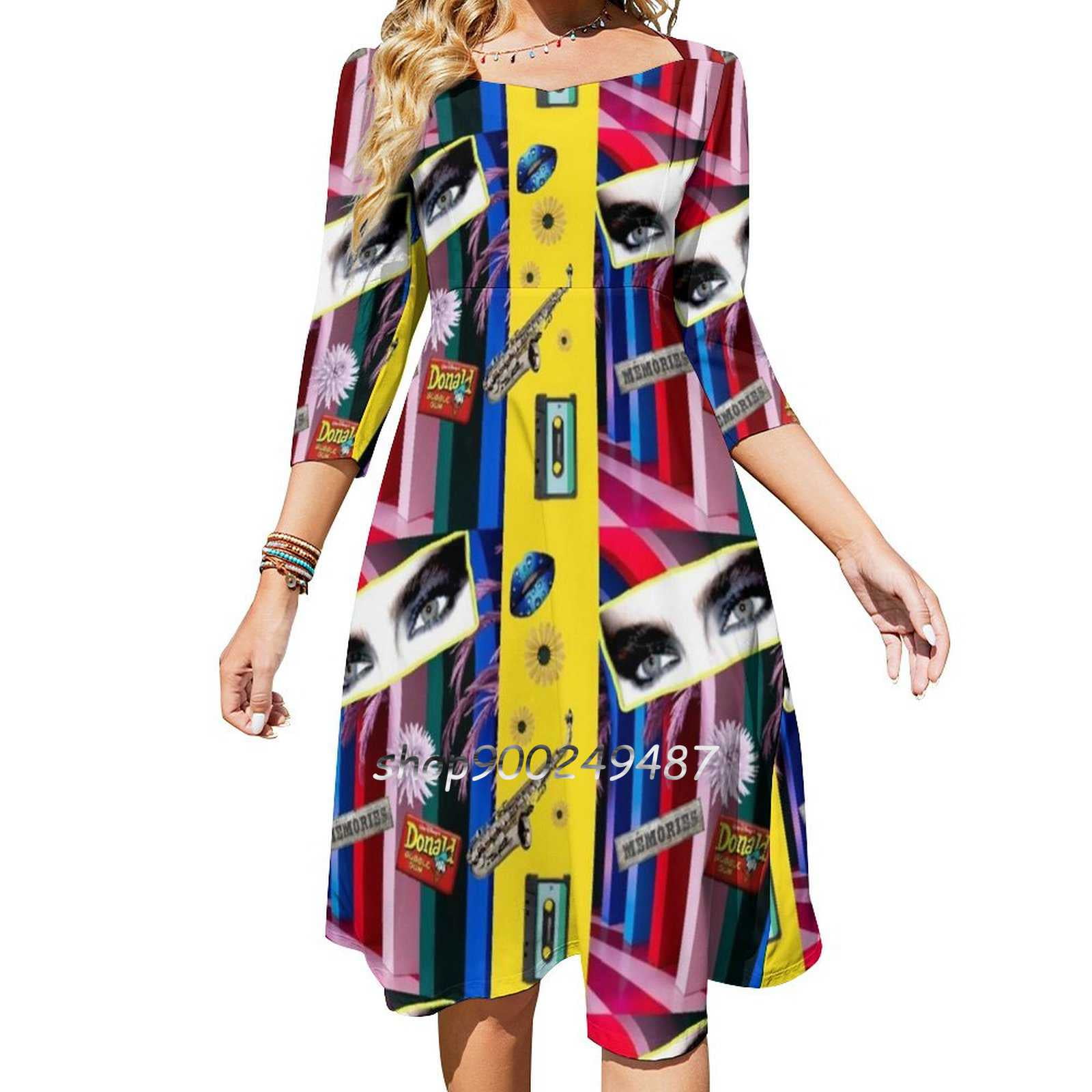 80'S Back! Evening Party Dresses Midi Sexy Dress Female Sweet One Piece ...