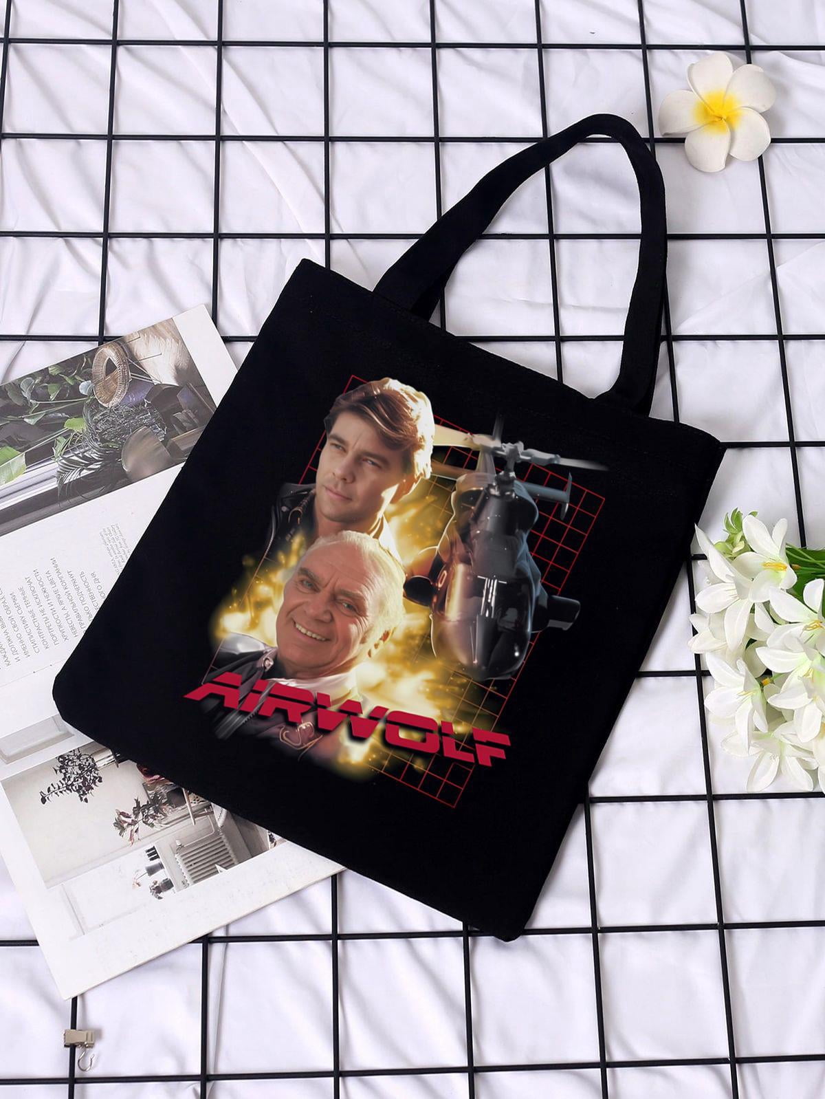 80'S Retro TV Tote Bag - AIRWOLF - Black t-Bag s S - -TH22541 - Walmart.com