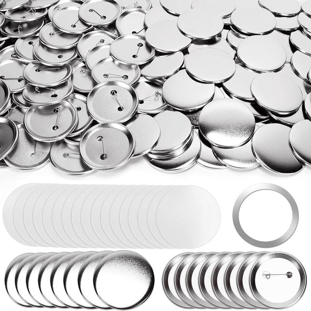 80 Sets 58mm/2.25Inch Metal Button Parts Supplies for Machine Round Pin ...