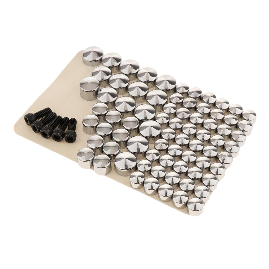 80 Sets Durable Motorcycle CNC Aluminum Toppers Caps Screw For FLT ...