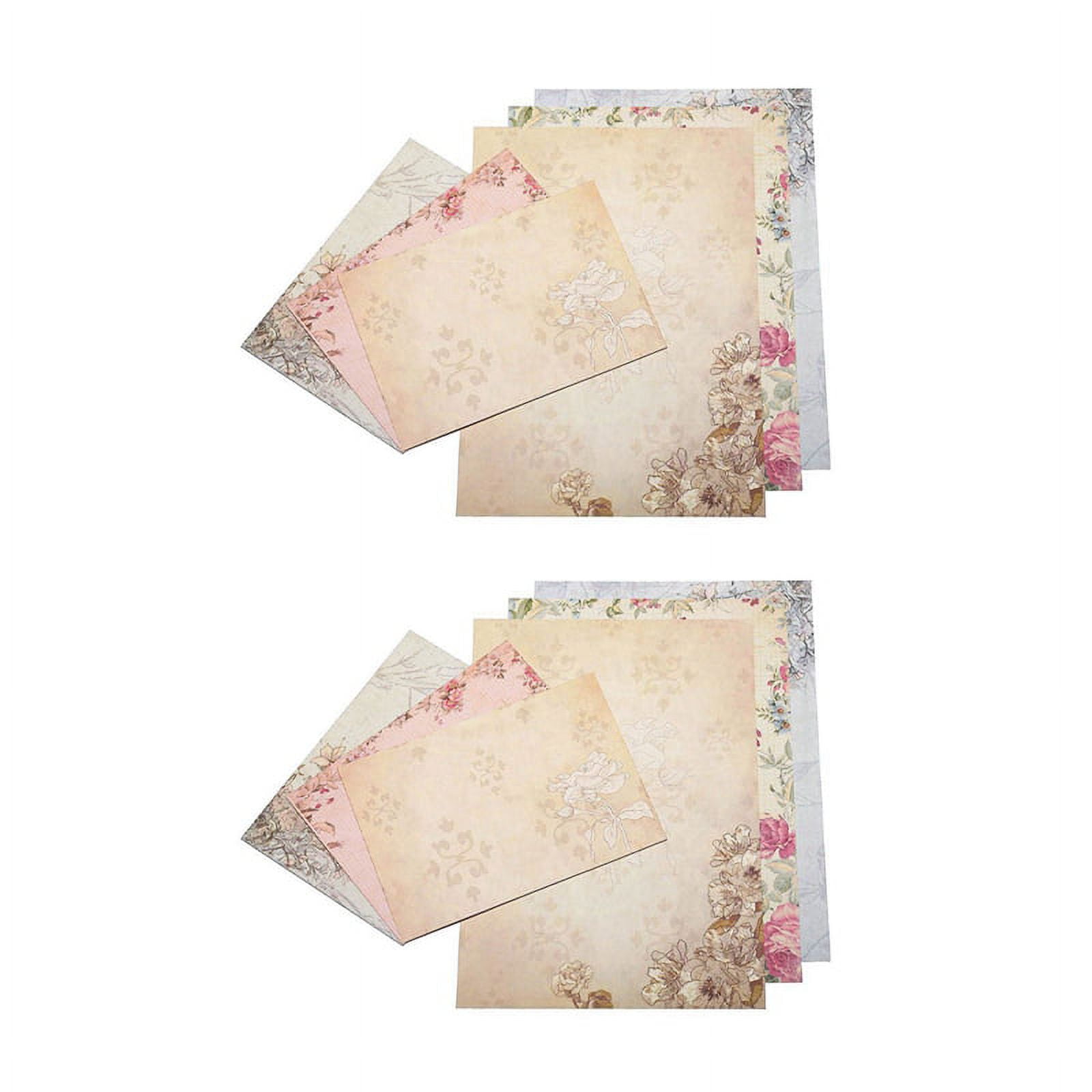 80 Sheet Vintage Stationery Sets with Envelopes for Writing Letters ...