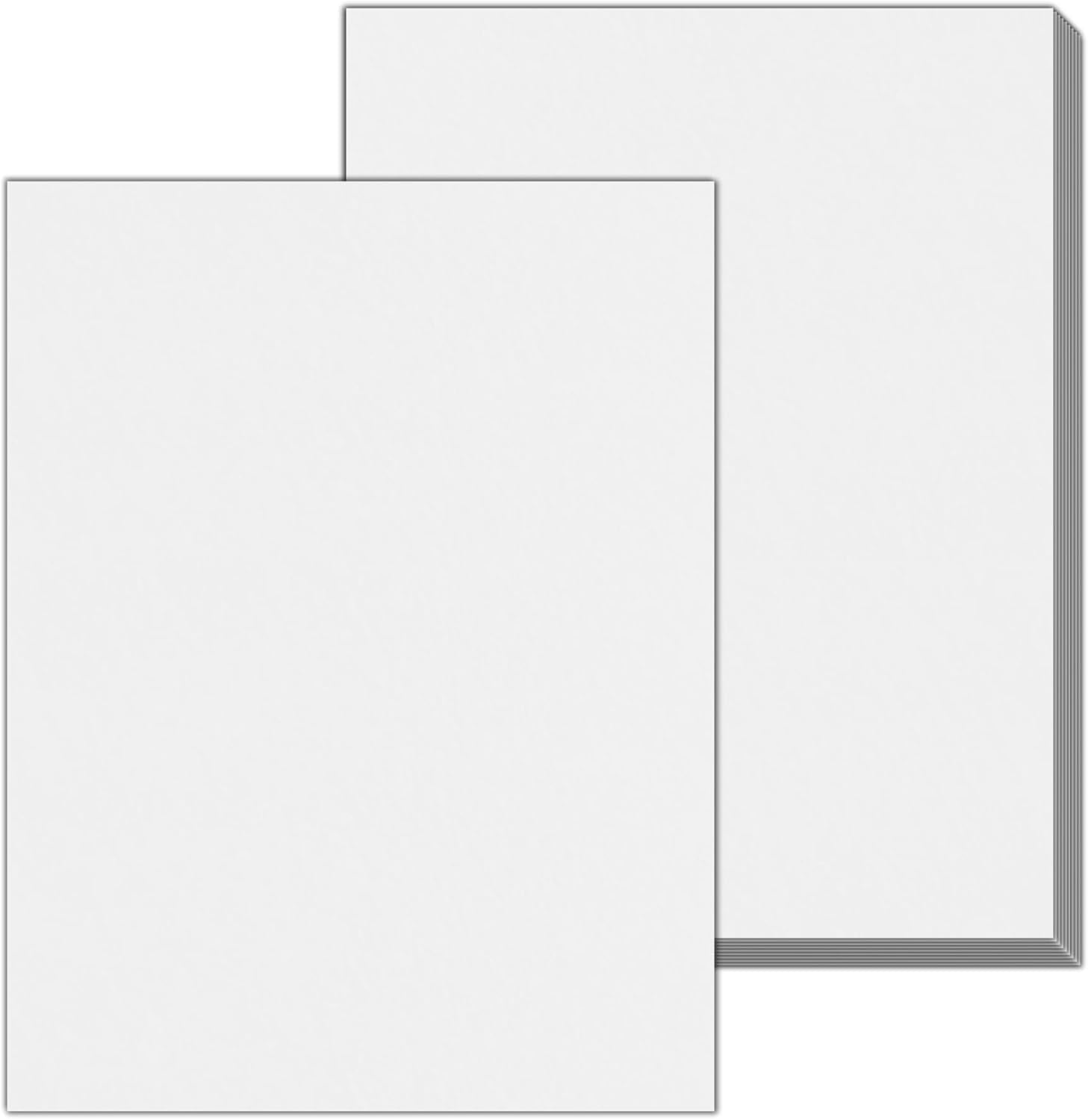 80 Sheets, 130 lb (350 gsm) - Thick Heavy White Cardstock, Heavyweight ...