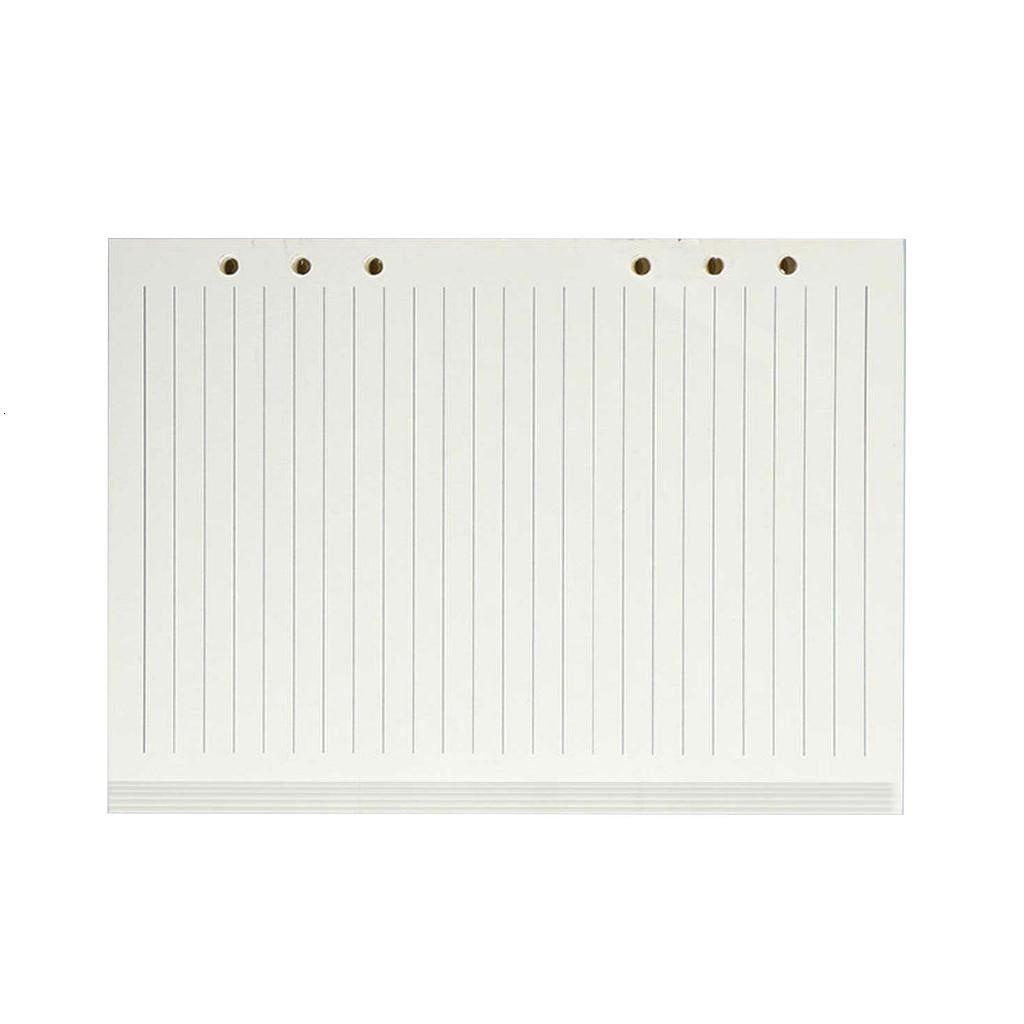 80 Sheets 6 Holes Refill Inserts Horizontal Line Paper Refillable ...