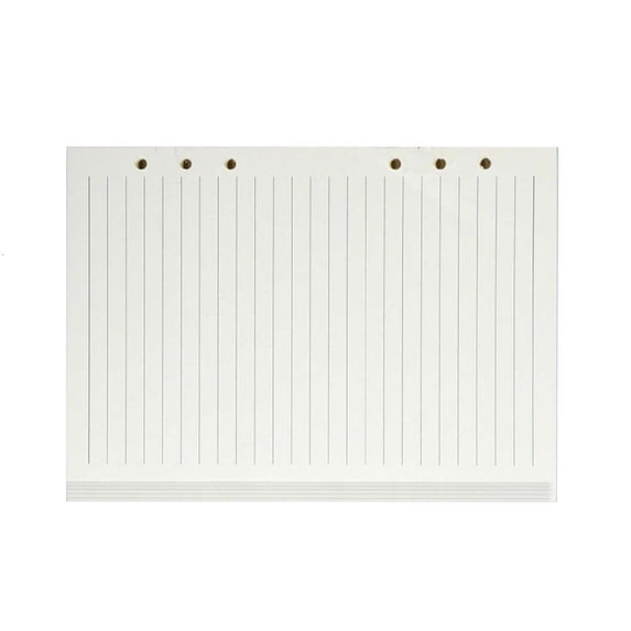 80 Sheets 6 Holes Refill Inserts Horizontal Line Paper Refillable ...