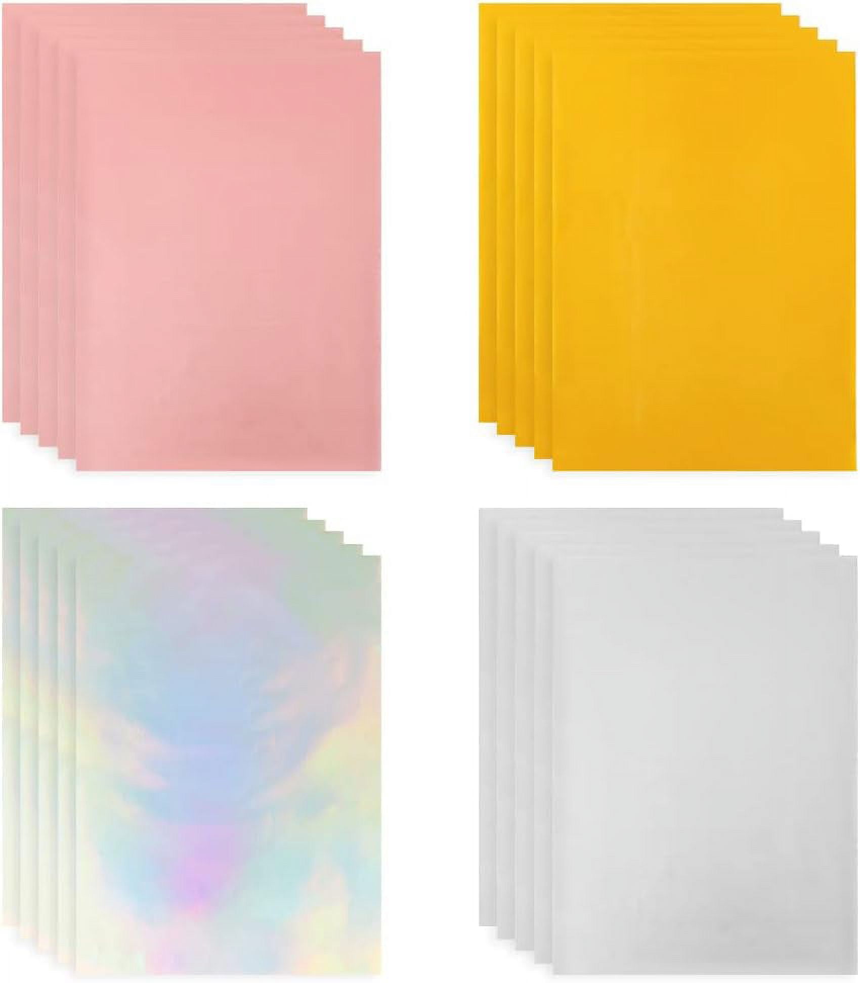 80 Sheets A4 Hot Foil Stamping Paper 4 Colors Heat Transfer Foil Sheet ...
