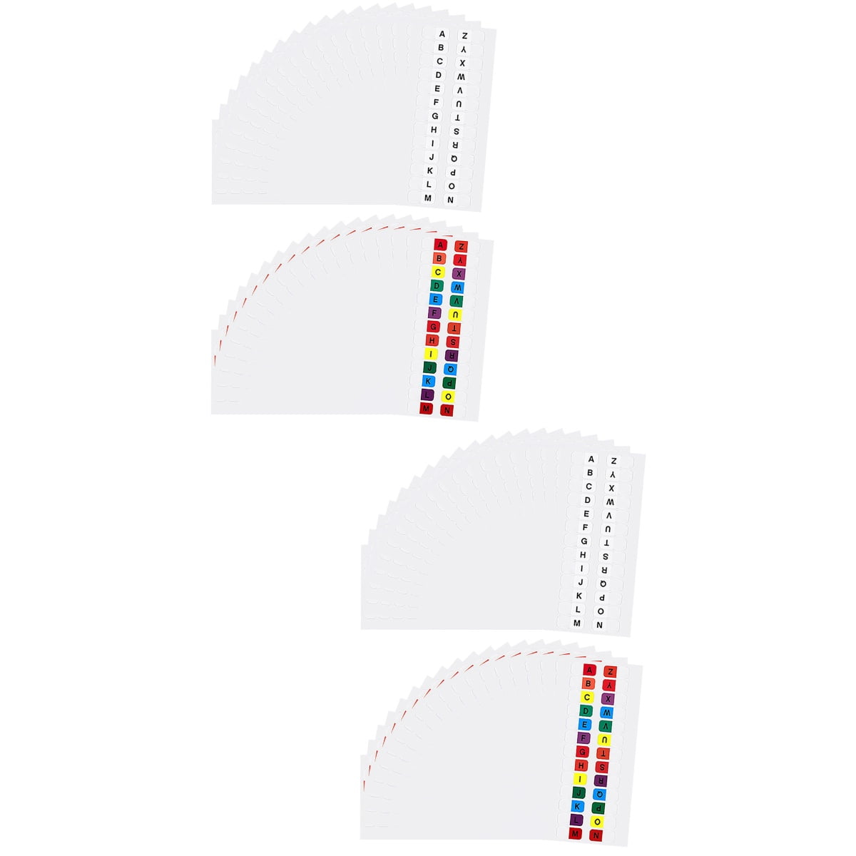 80 Sheets Colored Alphabet Tabs Small Sticky Tabs Notepad Page Markers ...