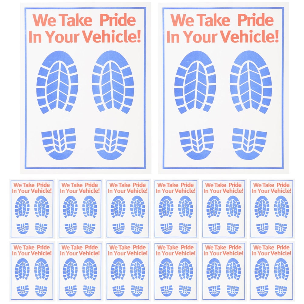 80 Sheets Automotive Paper Floor Mats for Car Interior Disposable ...