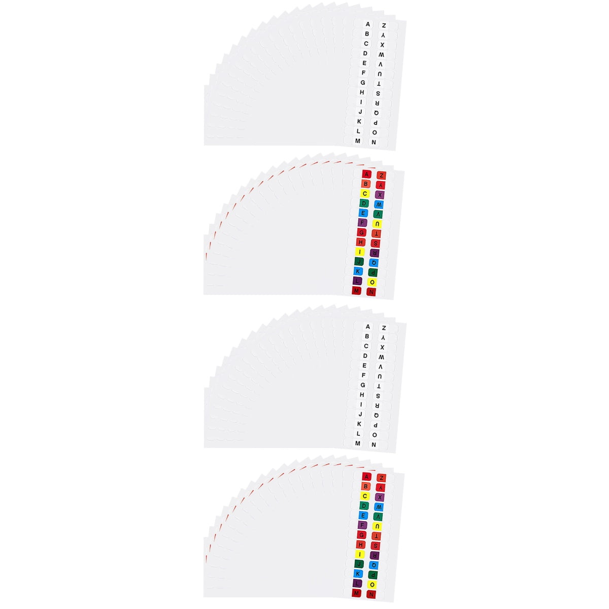 80 Sheets Sticky Page Tags Removable Alphabet Tabs Notepad Adhesive ...