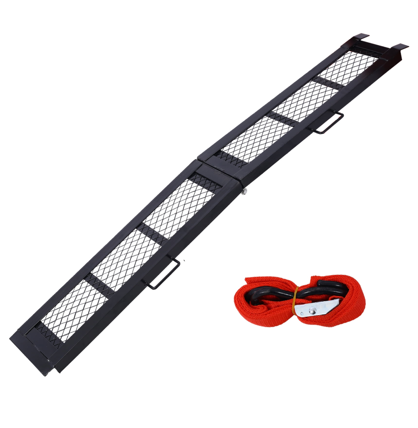80" Steel Loading Ramp, 500LBS Capacity, Portable Motorcycle Ramp ...