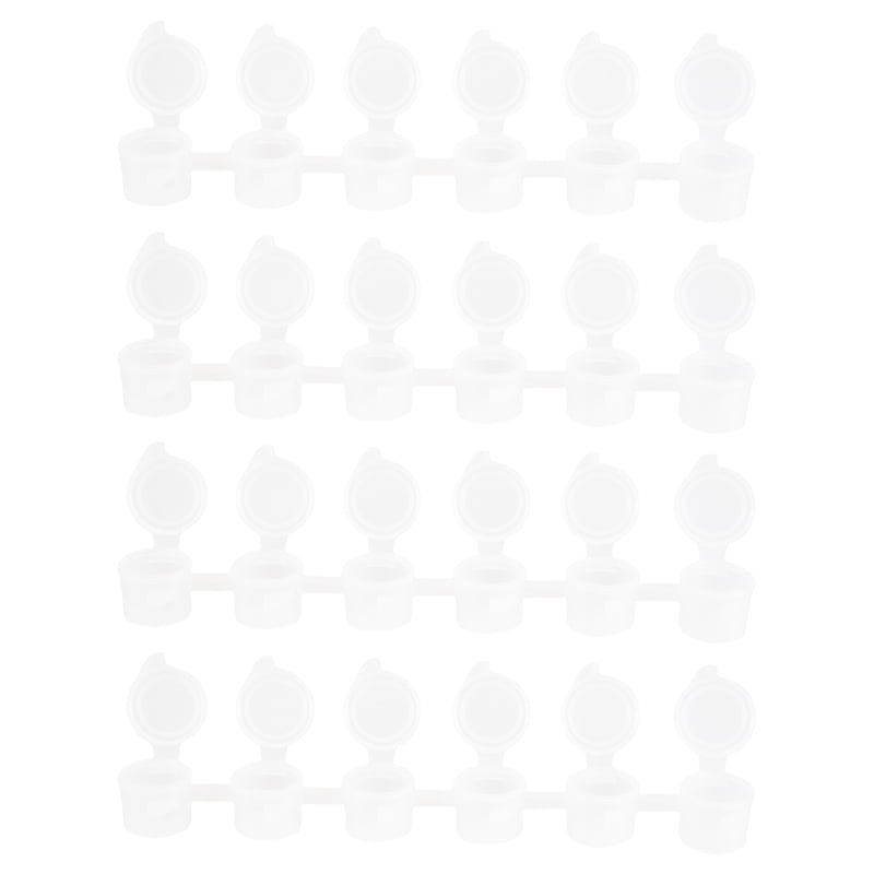 80 Strips 480 Pots Empty Paint Strips Paint Cup Pots Mini Paint Pots ...
