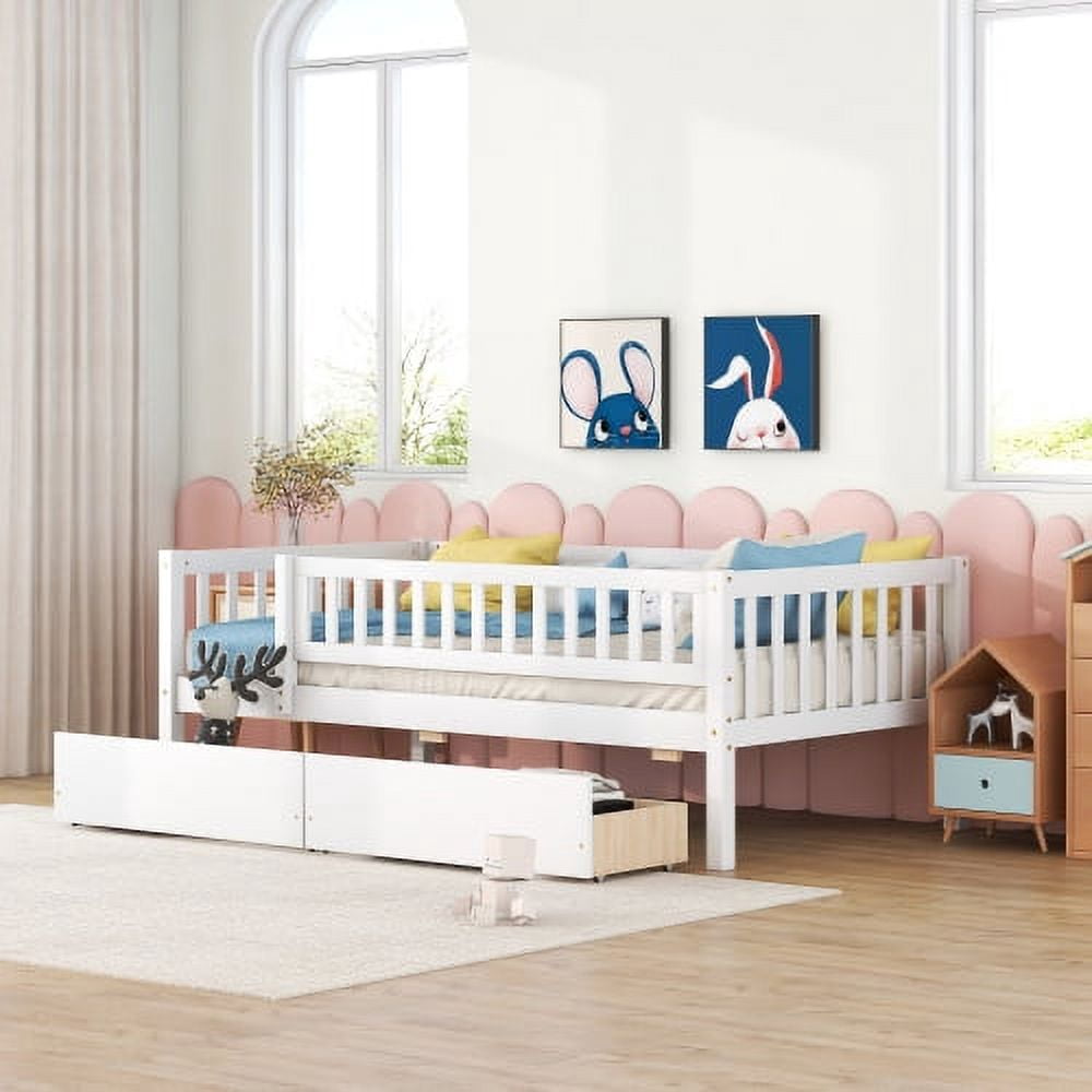 80" Twin XL Daybed, Convertible Sofa Bed, Trundle Sleeper with Storage ...