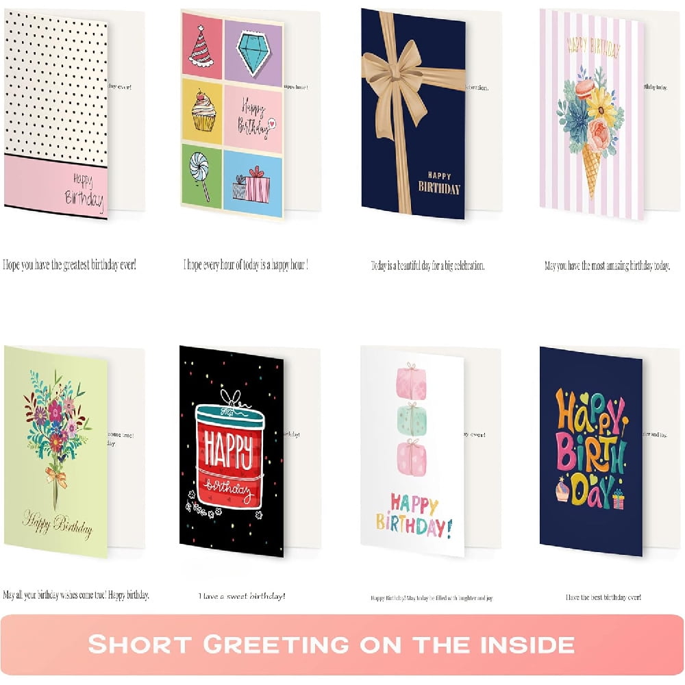 80 Unique Birthday Cards- Happy Birthday Cards Bulk With Greetings ...