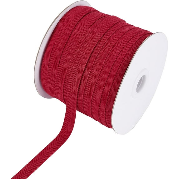 80 Yards(73.15m)/Roll Cotton Tape Ribbons Herringbone Cotton Webbings ...