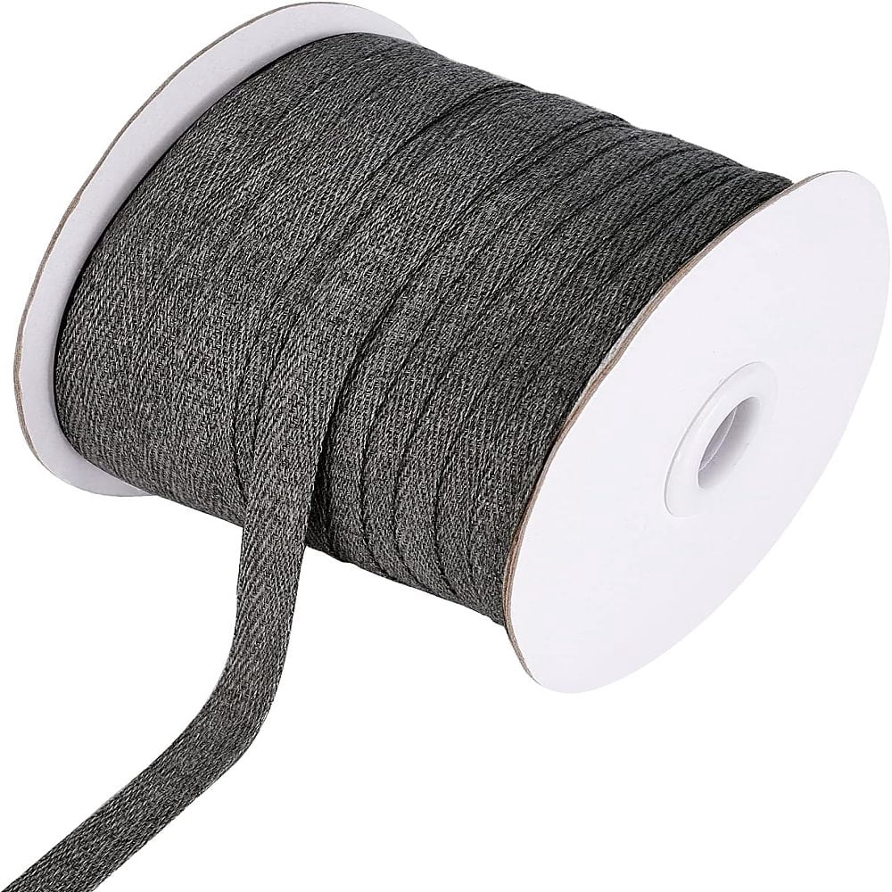 80 Yards(73.15m)/Roll Cotton Tape Ribbons Herringbone Cotton Webbings ...