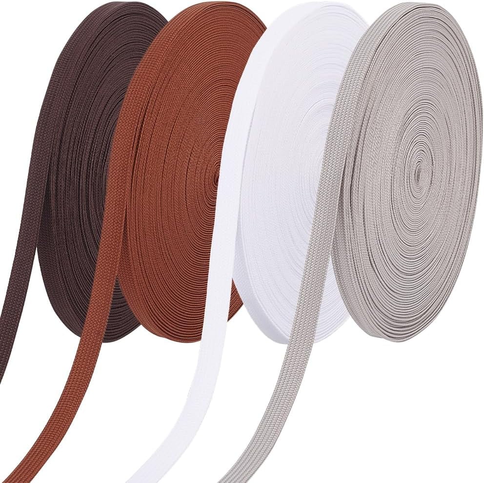 80 Yards Flat Drawstring Cord 4 Colors Drawstring Replacement Rope 3/8 ...