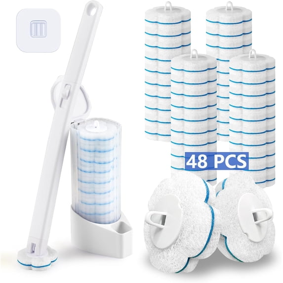 80 count Toilet Wand Cleaner Refills,Toilet Bowl Brush Refills ...
