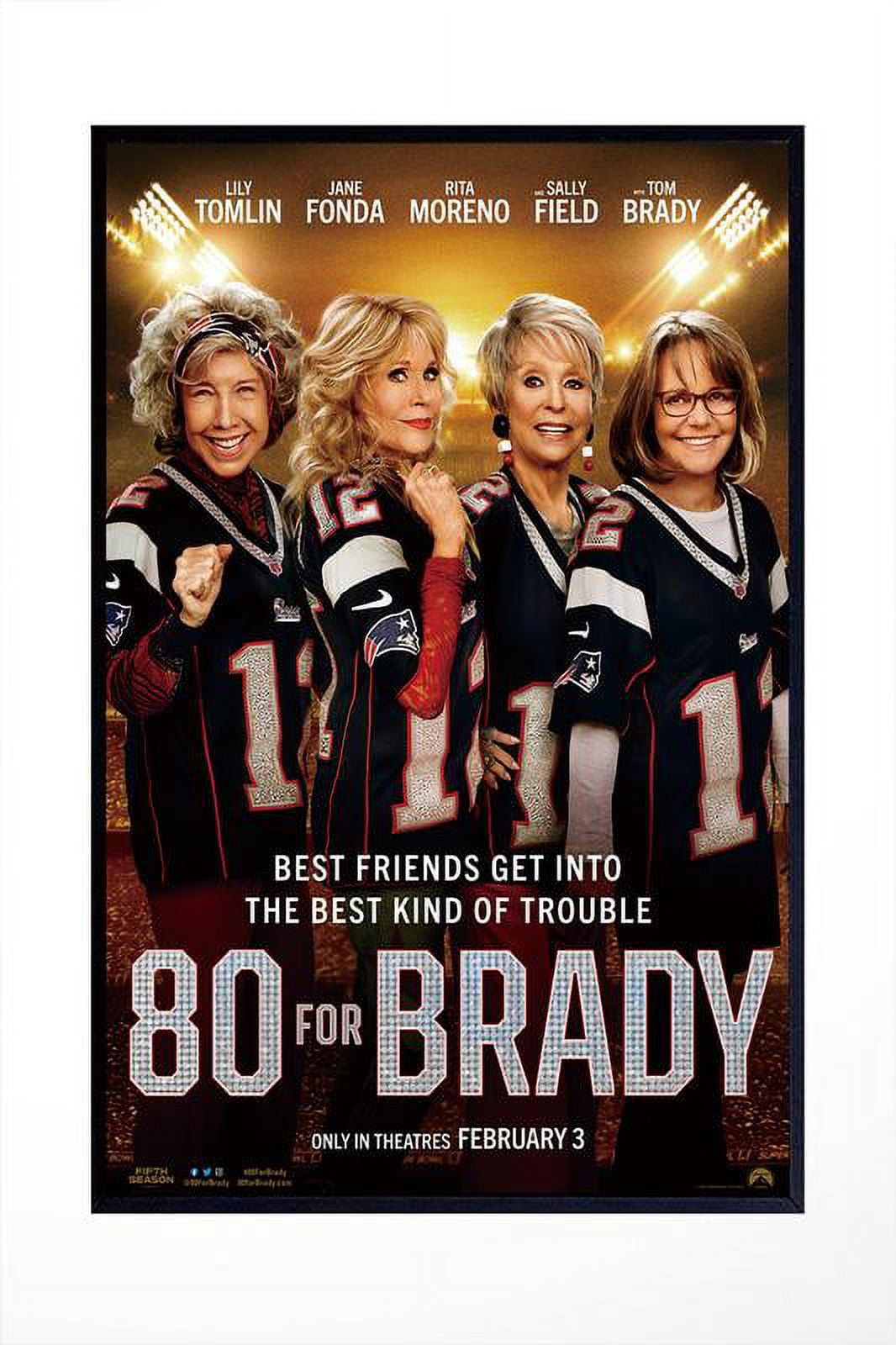 80 for Brady 2023 Movie Poster Gift 12 x 18 inch(30cm x 46cm) Frameless - Walmart.com