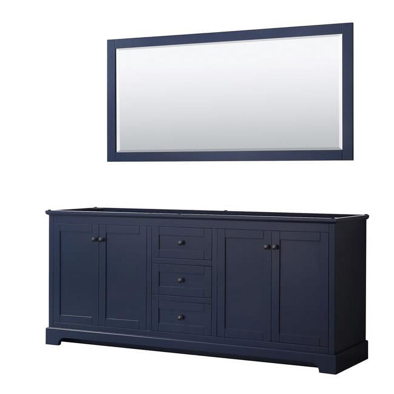 80 in. Avery Double Bathroom Vanity Without Countertop & Sinks, with ...